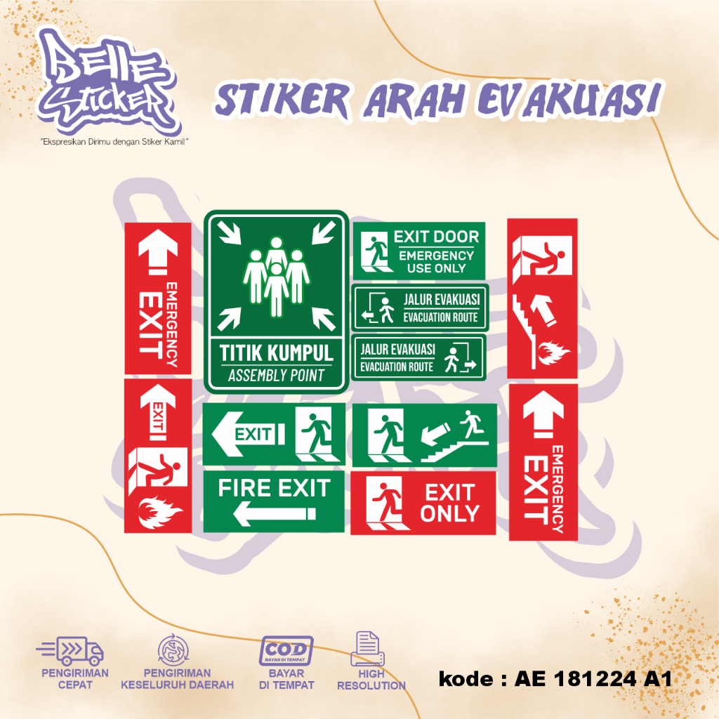 Jual Stiker Evakuasi Stiker Exit Sticker Evakuasi Sticker Jalur ... Jual Stiker Evakuasi Stiker Exit Sticker Evakuasi Sticker Jalur ...