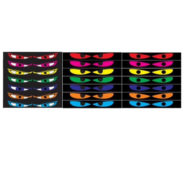 Jual Paket Hemat isi 200 STIKER MATA untuk miniatur bus Basuri Ada 7 ...