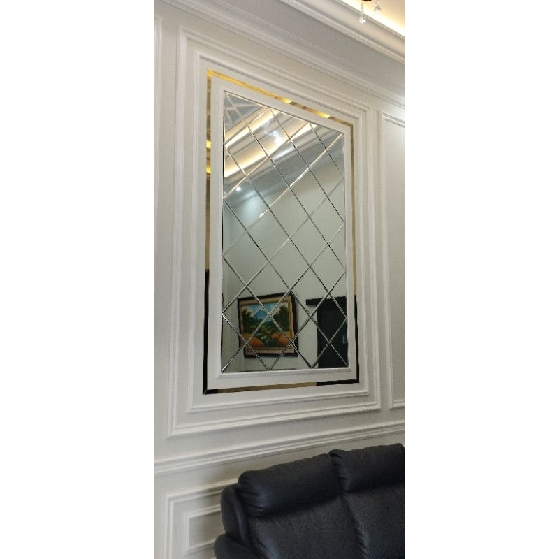 Jual Kaca cermin bevel hiasan dinding moulding 5mm custom | Shopee ...