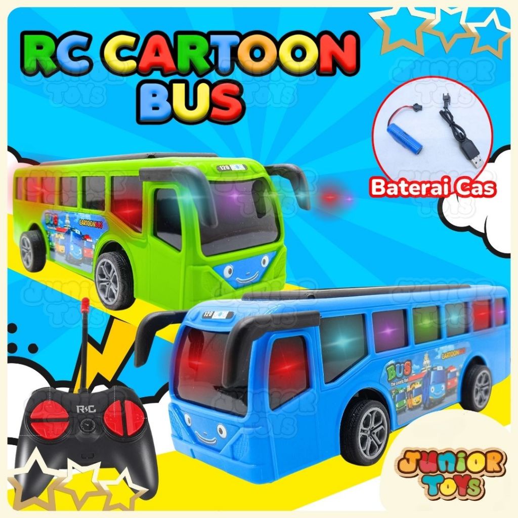 Jual Mainan Remote Control Bis Cartoon Bus Taiyo Tayo Rechargeable | Shopee Indonesia