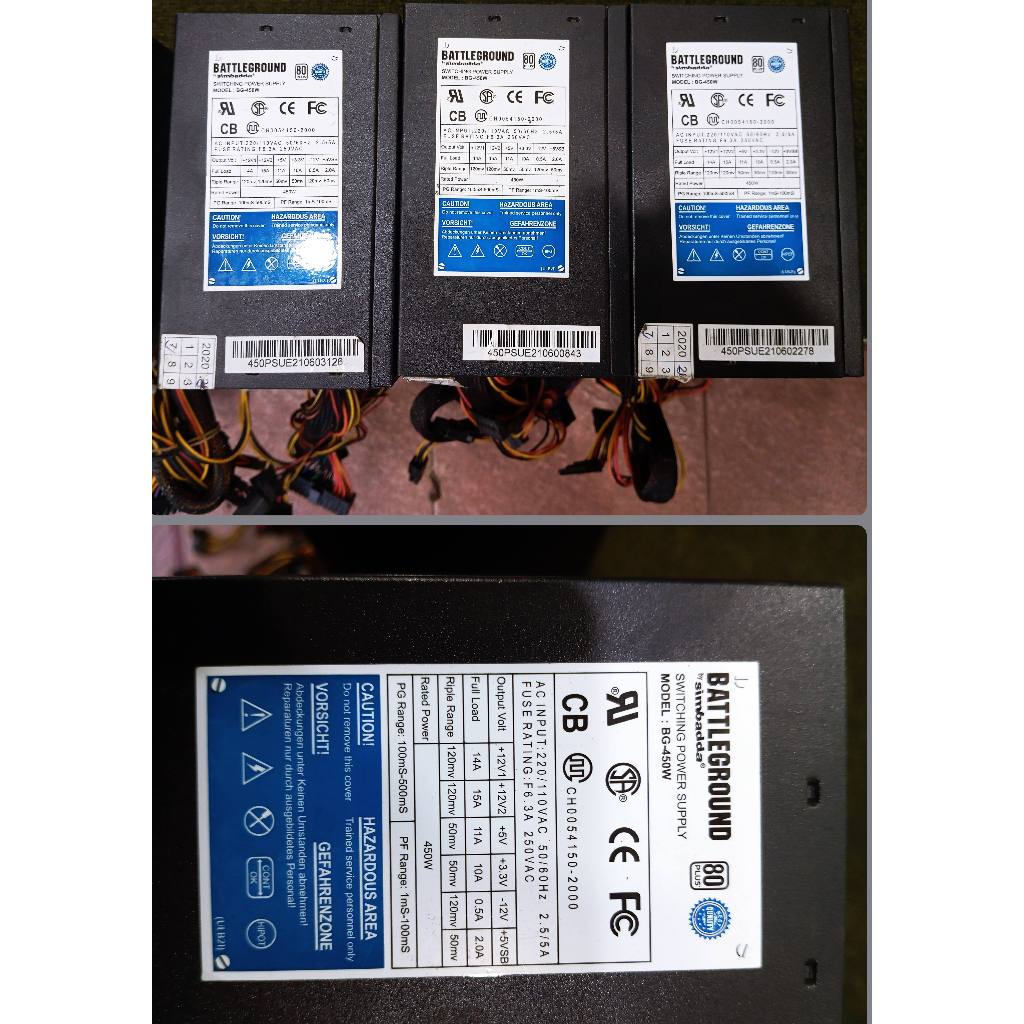 Jual PSU PowerSupply | Simbadda Battleground 450W | 80 Plus | Shopee ...