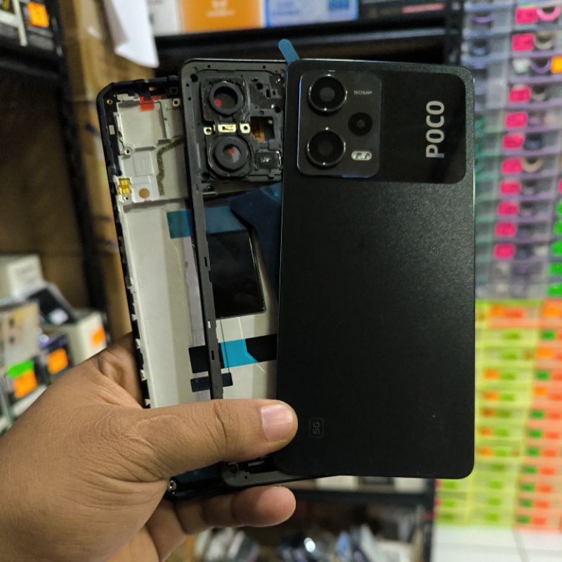 Jual kesing housing casing full set Xiaomi Poco x5 pro 5g frame + Bezel ...