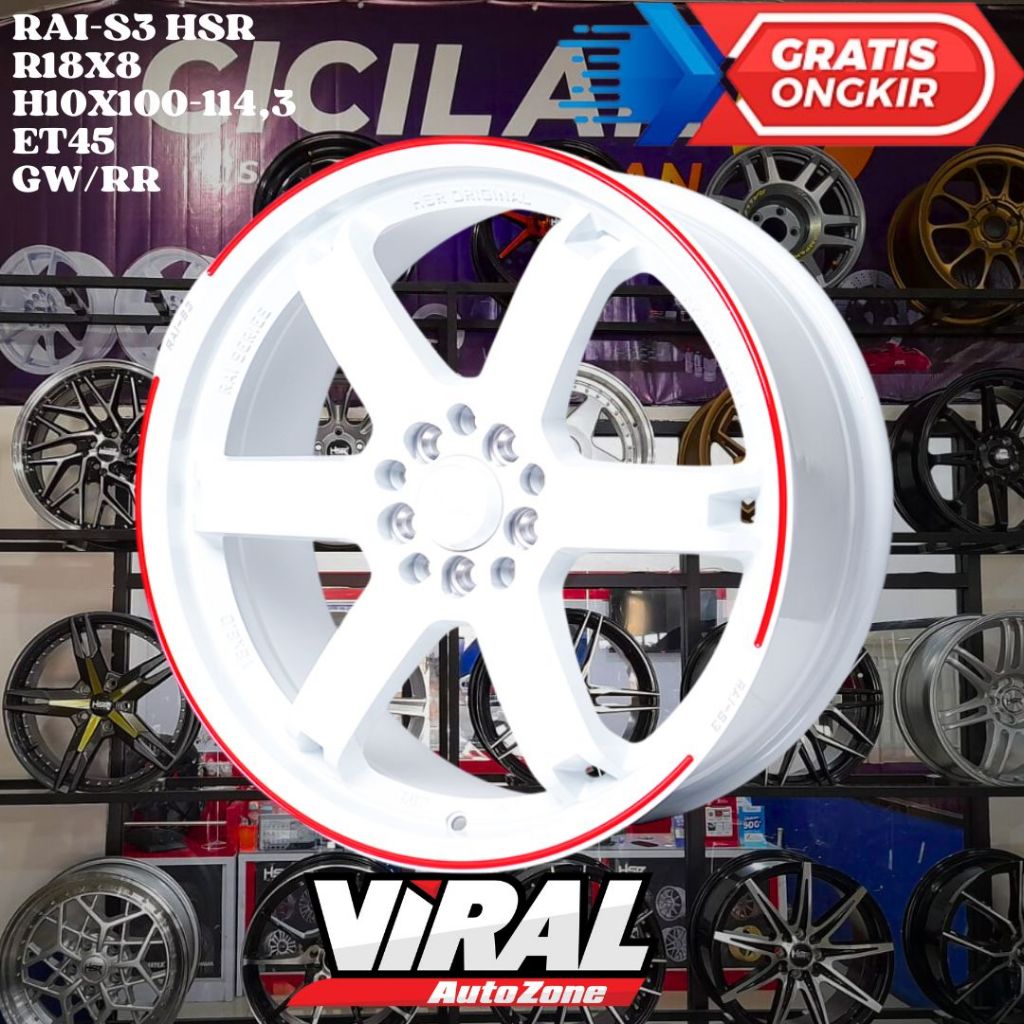 Jual Velg Mobil SUBARU BRZ , AVANZA NEW , FT86 , WISH , HSR RAI S3 RING 18 R18 | Shopee Indonesia