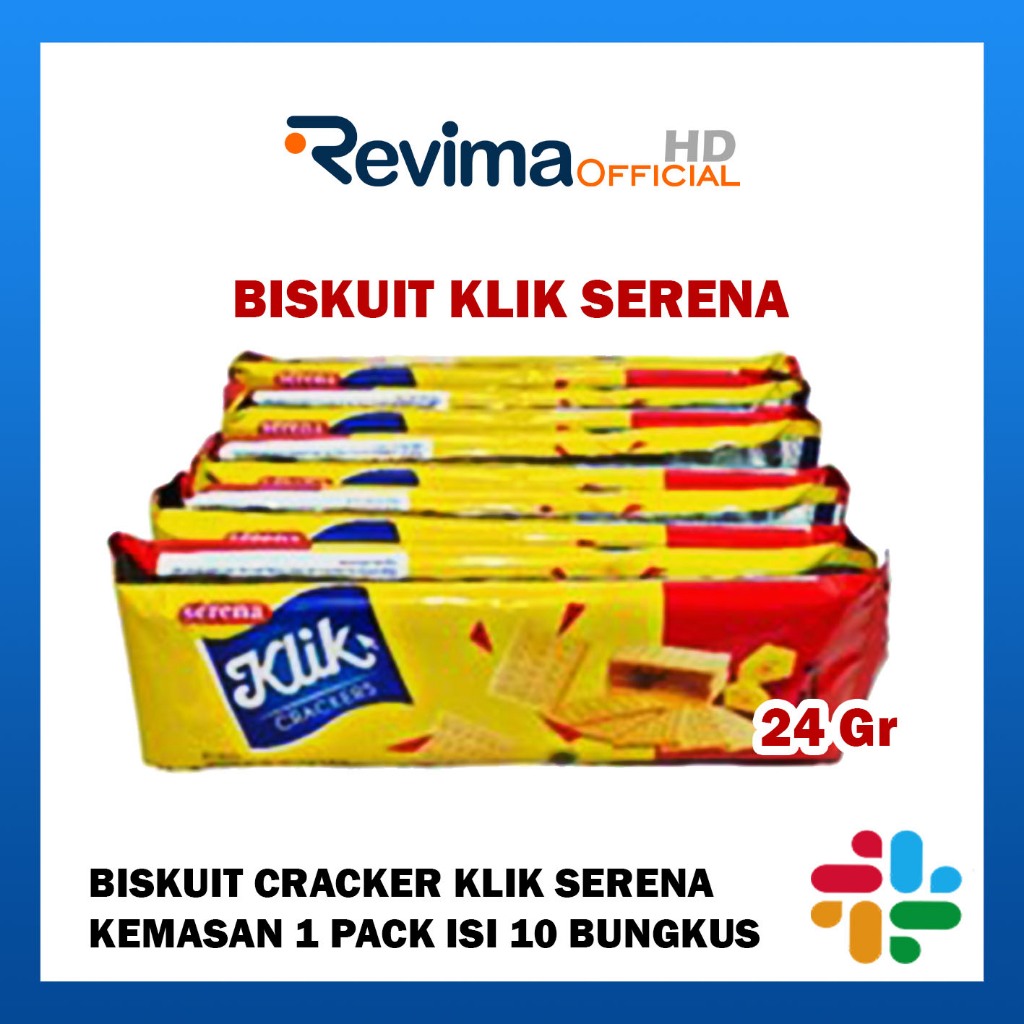 Jual Roti Biskuit SERENA KLIK CRACKER 24gr Kemasan 1 Pack isi 10 ...