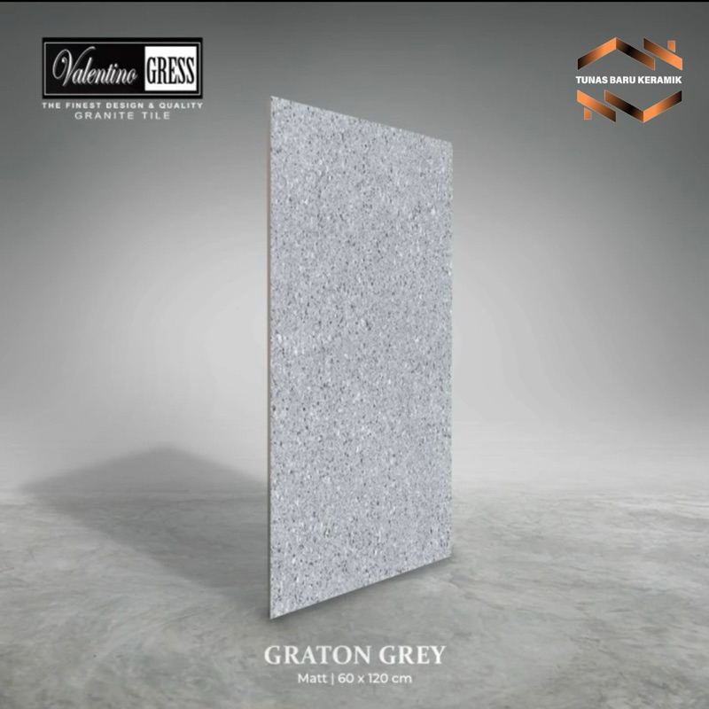 Jual Granit 60x120 Valentino Gress Graton Grey | Matt | Shopee Indonesia