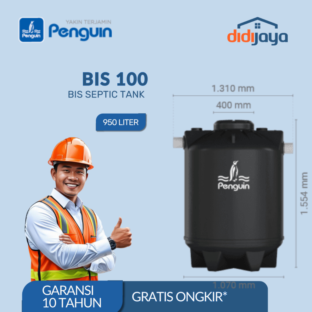 Jual Septic Tank Biorotech Penguin BIS 100 1000 Liter | Toren Air ...