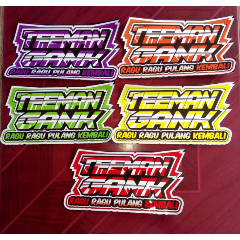 Jual stiker teman gank dan team santai gank terbaru ukuran jumbo | Shopee Indonesia