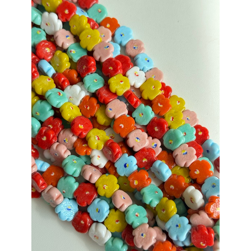 Jual Manik Bunga evil / glass beads / indonesian beads | Shopee Indonesia