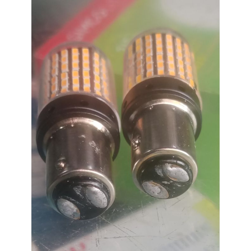 Jual lampu LED sen/rem kaki 2 SMD 144 LED 12 volt warna kuning telur ...