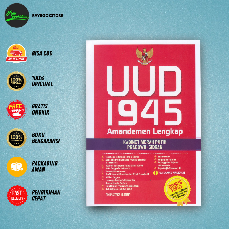 Jual Buku UUD 1945 Amandemen Lengkap : Kabinet Merah Putih Prabowo ...