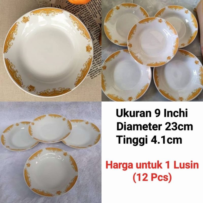 Jual piring makan keramik piring hajatan piring prasmanan MAHKOTA ...