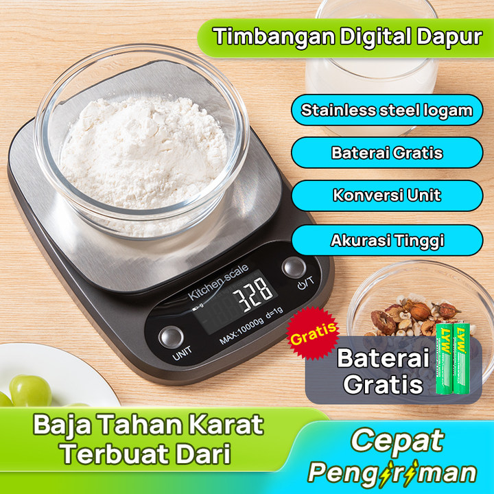 Jual 10Kg Timbangan Digital Dapur Timbangan Digital Dapur 10Kg ...