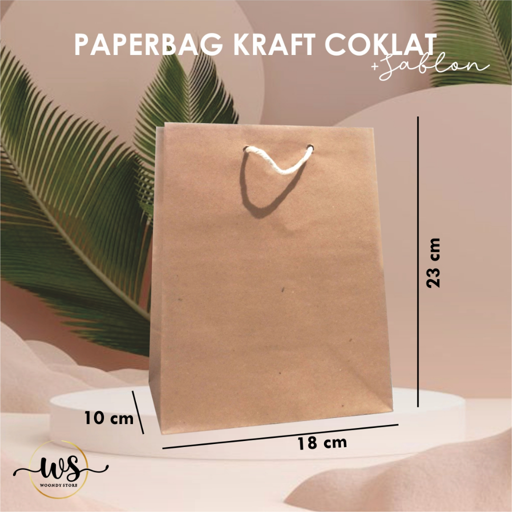 Jual PAPER BAG COKLAT KRAFT POLOS - TAS SOUVENIR PERNIKAHAN BAHAN KRAFT ...