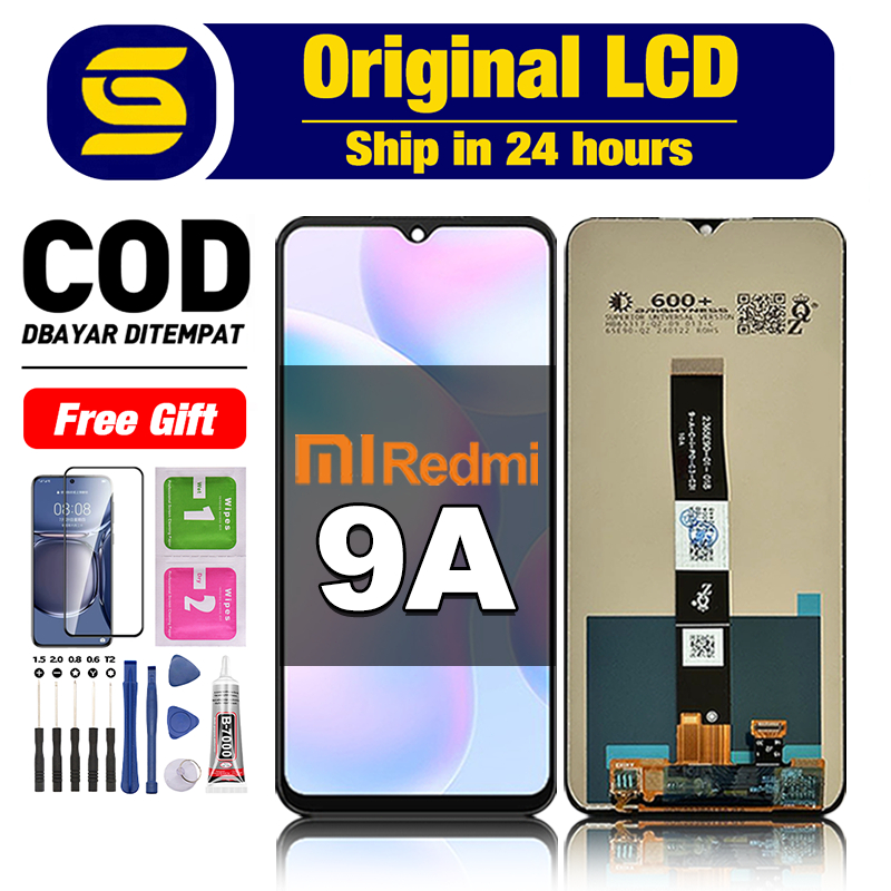 Jual LCD Redmi 9A Ori fullset asli touchscreen original 100% lcd For ...