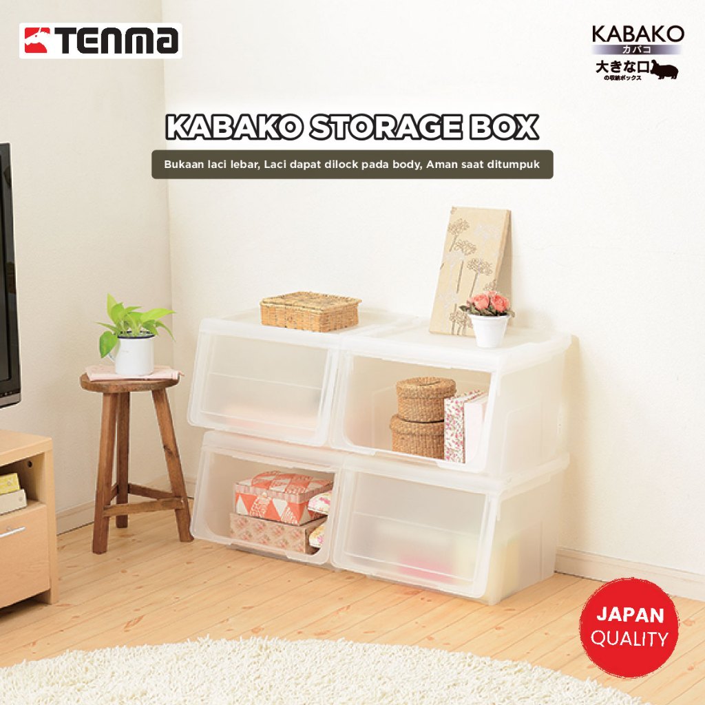 Jual TENMA Container Box Japan Quality Kotak Penyimpanan Plastik 19 ...
