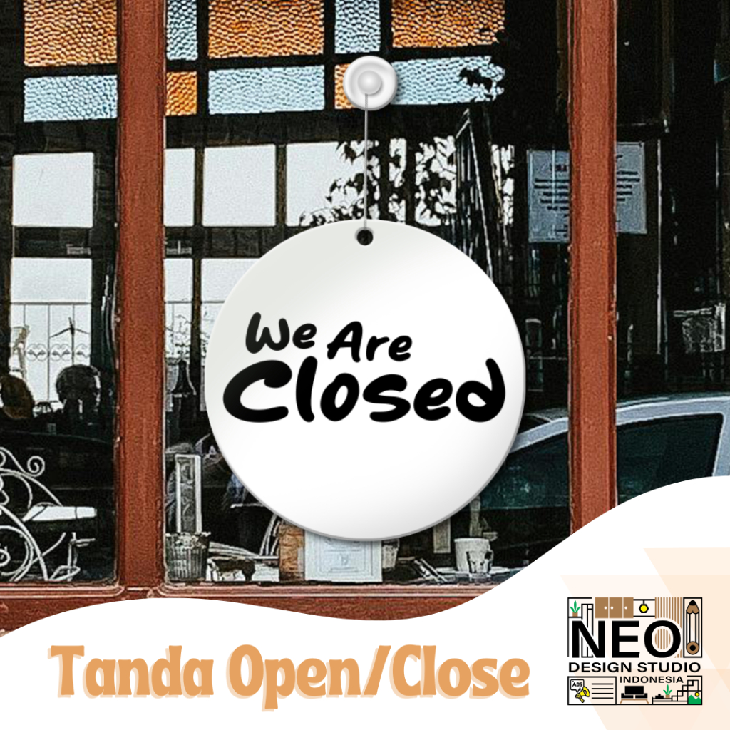 Jual Tanda Gantung Open / Closed - Neo Design Studio | Shopee Indonesia