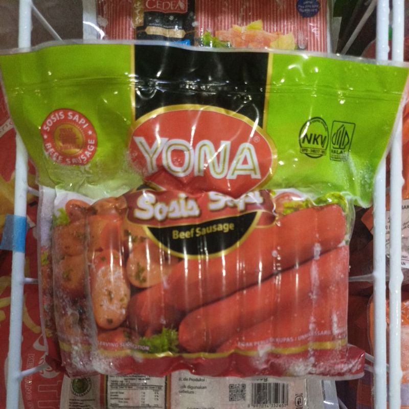 Jual YONA Sosis Sapi Merah 450gr | Shopee Indonesia