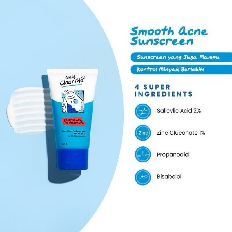 Jual Dermies Acne Smooth Sunscreen SPF 30 PA++ | Shopee Indonesia