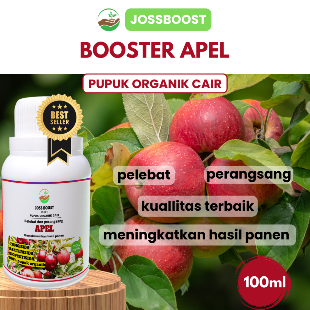 Jual JOSSBOOST pupuk Apel 100ml pupuk organik cair buah Apel booster ...