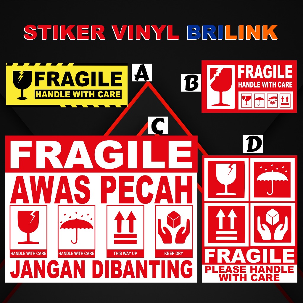 Jual stiker fragile /stiker fragile murah | Shopee Indonesia