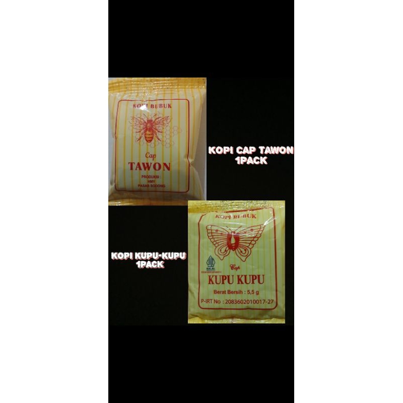 Jual Kopi KUPU KUPU 1PACK + kopi CAP TAWON 1pack. | Shopee Indonesia