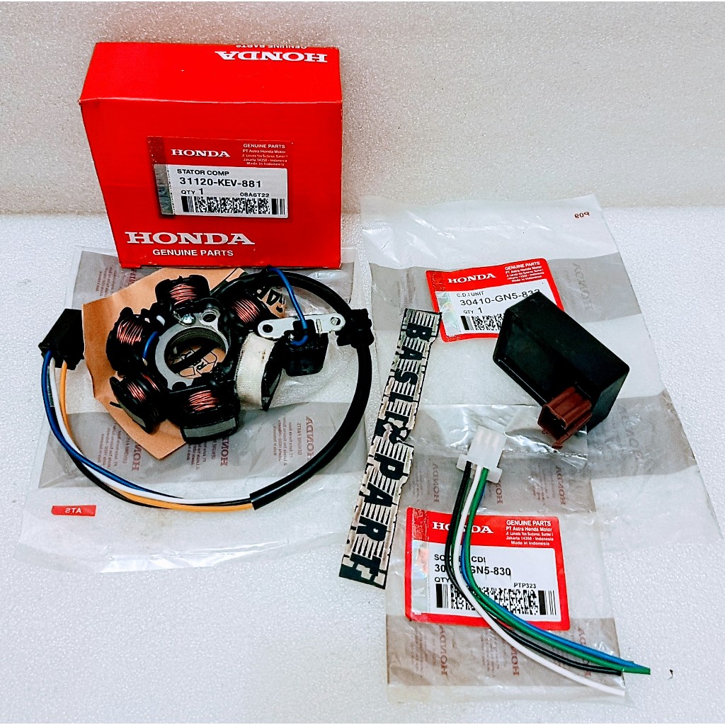 Jual Paket Pengapian 3 Item Spull spull Assy set Supra X Lama Supra Fit ...