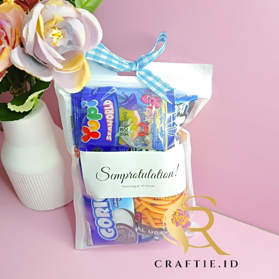 Jual Craftieid Mini Gift Snack Tema Biru / Mini Gift/Hampers Snack ...