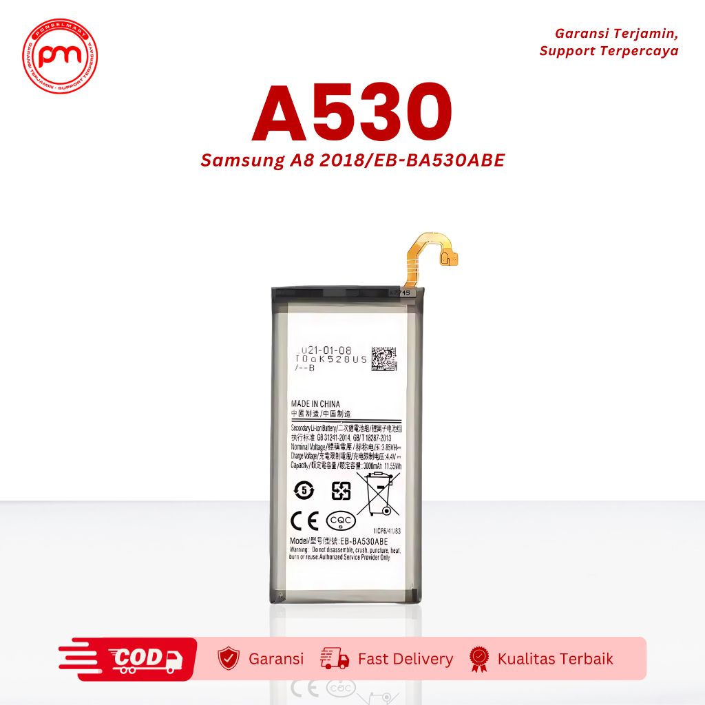 Jual Battery Samsung A530 Baterai A8 2018 Batre EB-BA530ABE Original ...
