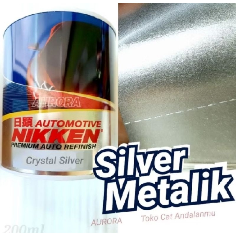 Jual Cat Silver Cristal Metalik Nikken / Cat Silver Metalik Kasar ...
