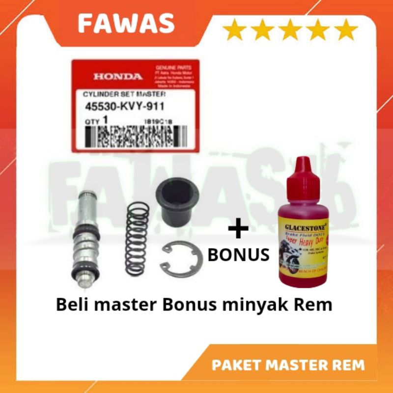 Jual Seal master rem set bonus minyak rem kvy beat seal master rem ...