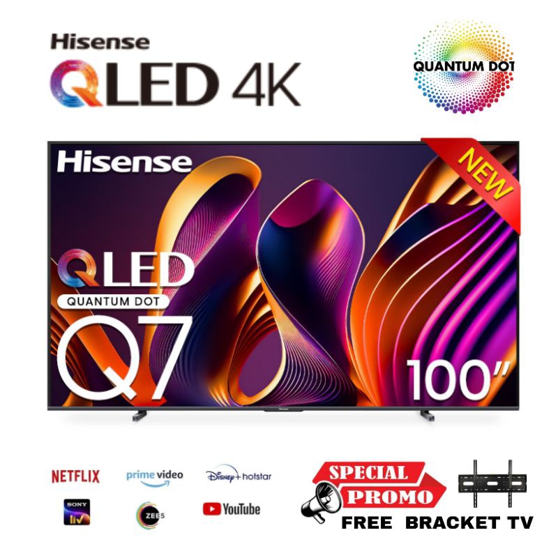 Jual HISENSE QLED 4K 100 Inch - BIG SCREEN Smart Google TV QLED Q7 ...