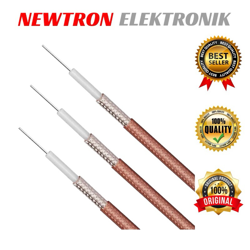 Jual Kabel RG58 Teflon Inner Perak Tunggal 50 Ohm RG-58 Untuk Antena Mobil Radio Rig | Shopee ...