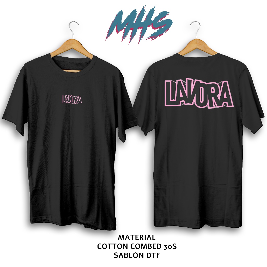 Jual Kaos Lavora Band Logo Depan Belakang Cotton Combed 30s - Kaos ...