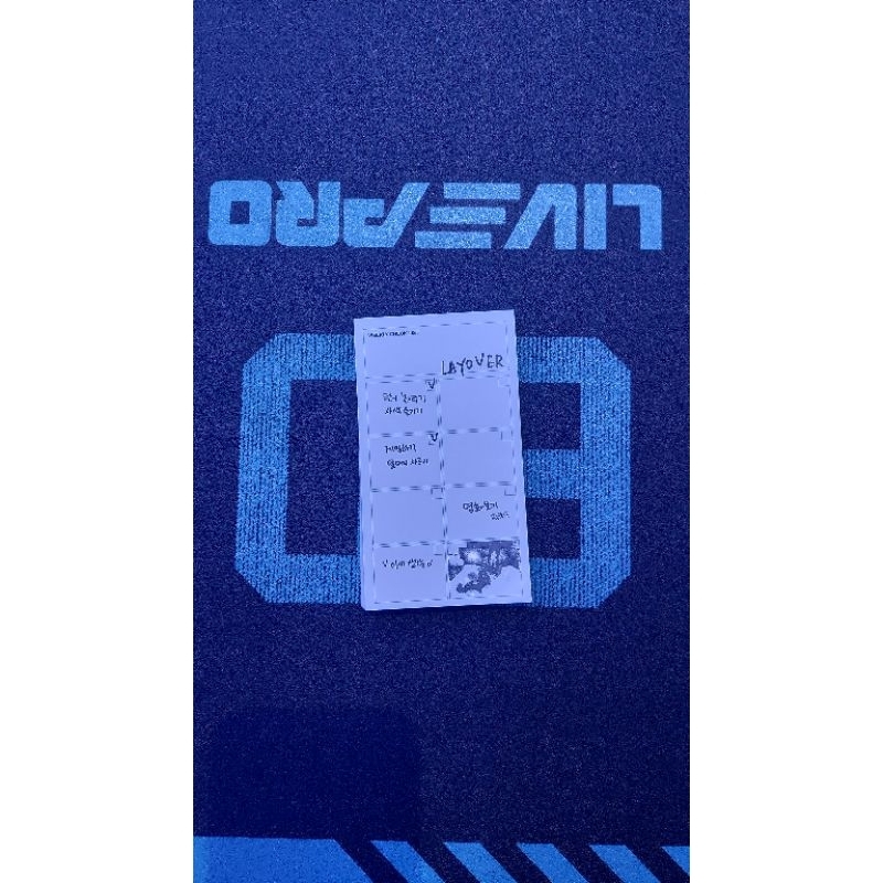 Jual V BTS " 1ST MINI ALBUM LAYOVER " OFFICIAL STICKY NOTE PAPER ...