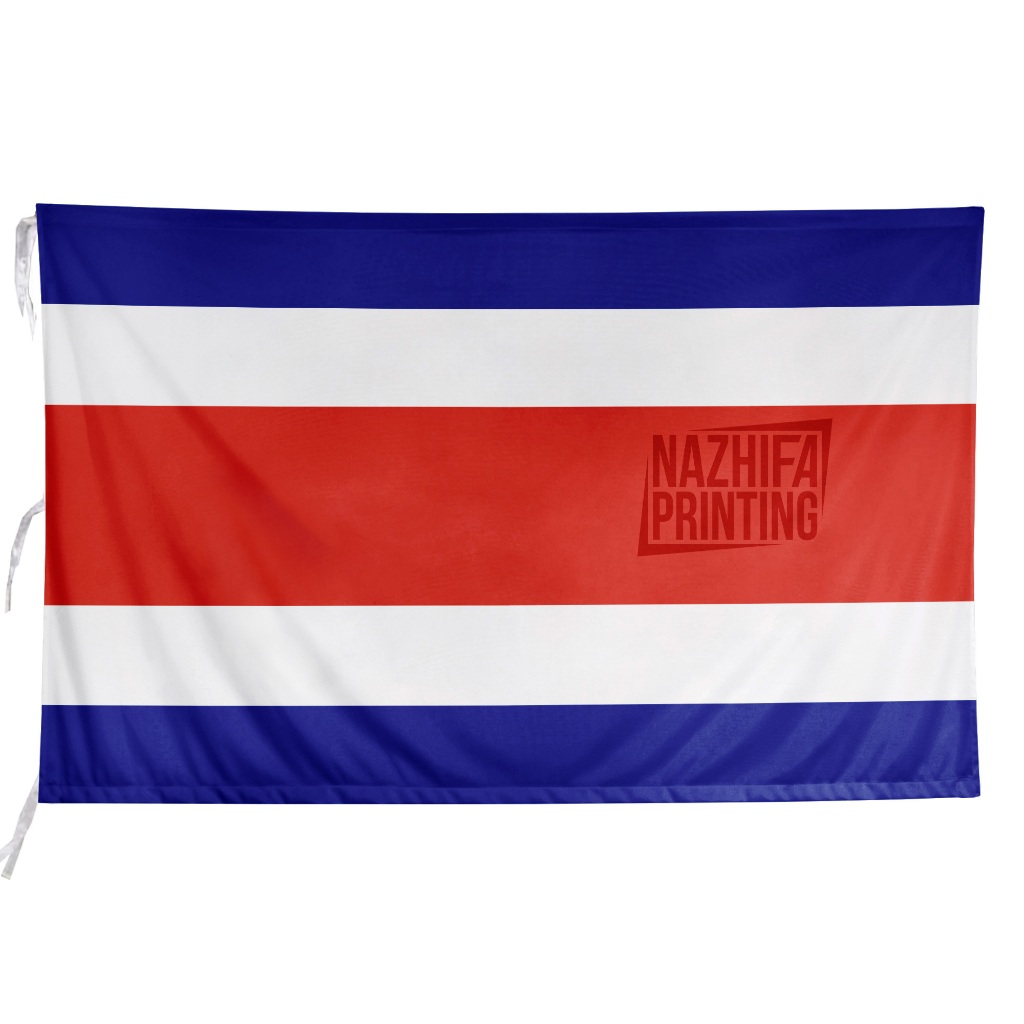 Jual Nazhifa Printing - Bendera Kosta Rika / Costa Rica Flag - Bendera ...