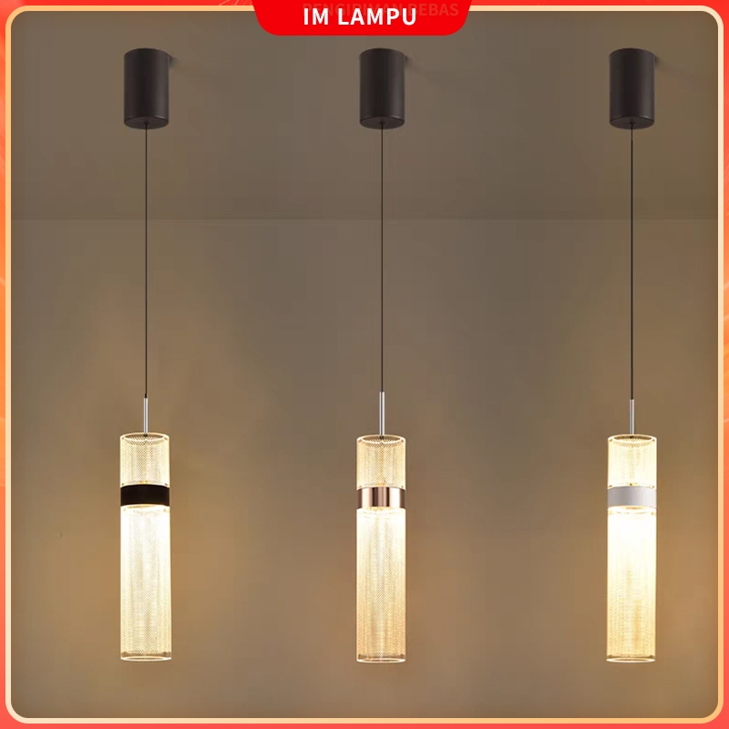 Jual Lampu gantung dinding silinder minimalis LED estetika ruang tamu ...