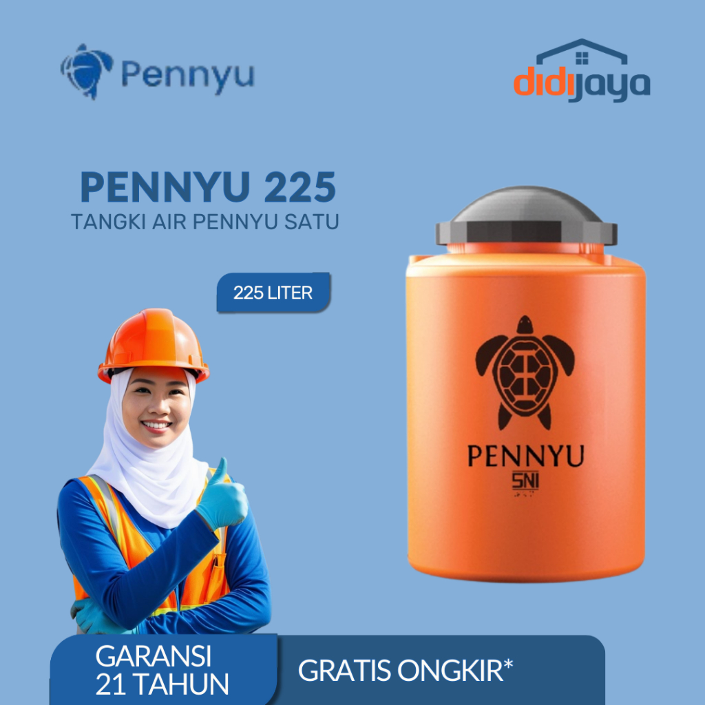 Jual Tandon Air Tangki Toren Air Pennyu Water Kapasitas Tank 225 Liter ...