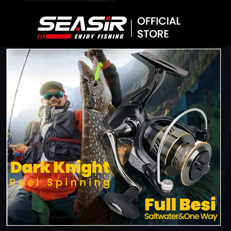 Jual [OFFICIAL] Reel Pancing SEASIR Dark Knight Reel Spinning DK 2000-7000 Saltwater Reel One ...