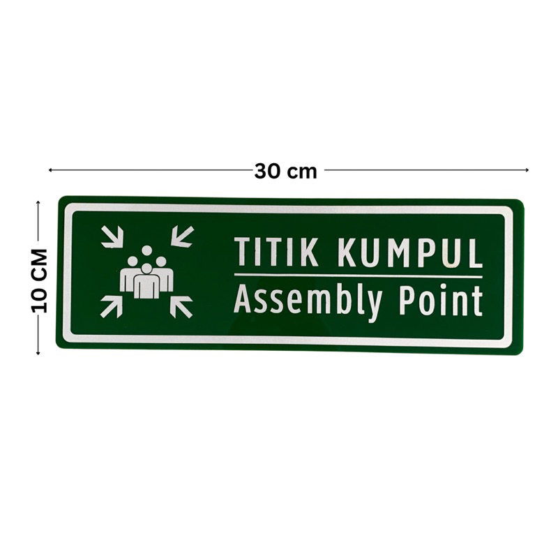 Jual TITIK KUMPUL AKRILIK / ASSEMBLY POINT ACRYLIC REFLECTIVE | Shopee ...