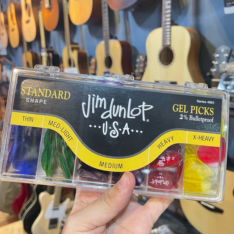 Jual Pick gitar Dunlop Gel pick Bulletproof USA original | Shopee Indonesia