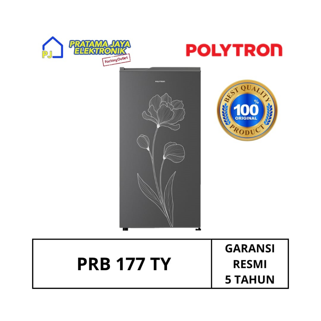 Jual KULKAS POLYTRON 1 PINTU 170 LITER PRB 177 TY / PR / LB | Shopee ...