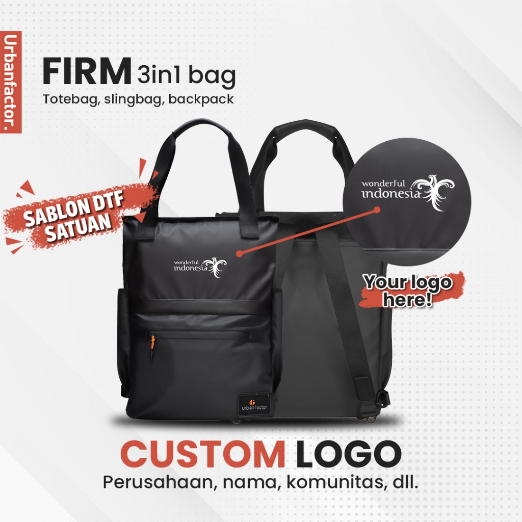 Jual Tas Custom Logo & Nama - Urban Factor Series Firm | Tas Selempang ...