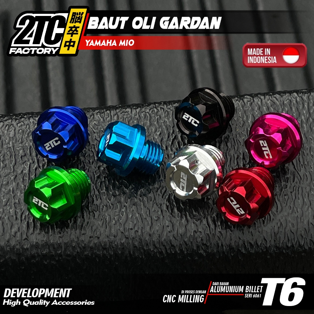 Jual Baut Oli Gardan Tutup Oli Gardan Yamaha Mio M14X1,5 CNC 2TC ...