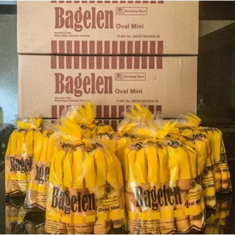 Jual Bagelen Oval Mini kering roti snack 1 dus isi 10 pcs | Shopee ...