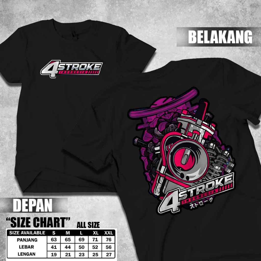 Jual KAOS 4 STROKE BAJU PREMIUM COTTON COMBAD 24S KAOS RACING ATASAN ...