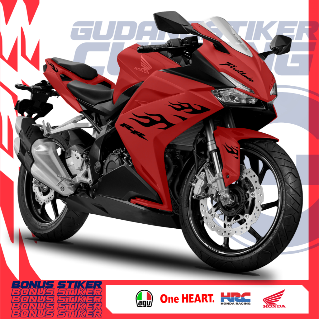 Jual STRIPING CUTTING CBR 250 RR STIKER LIS API STICKER HONDA FLAME ...