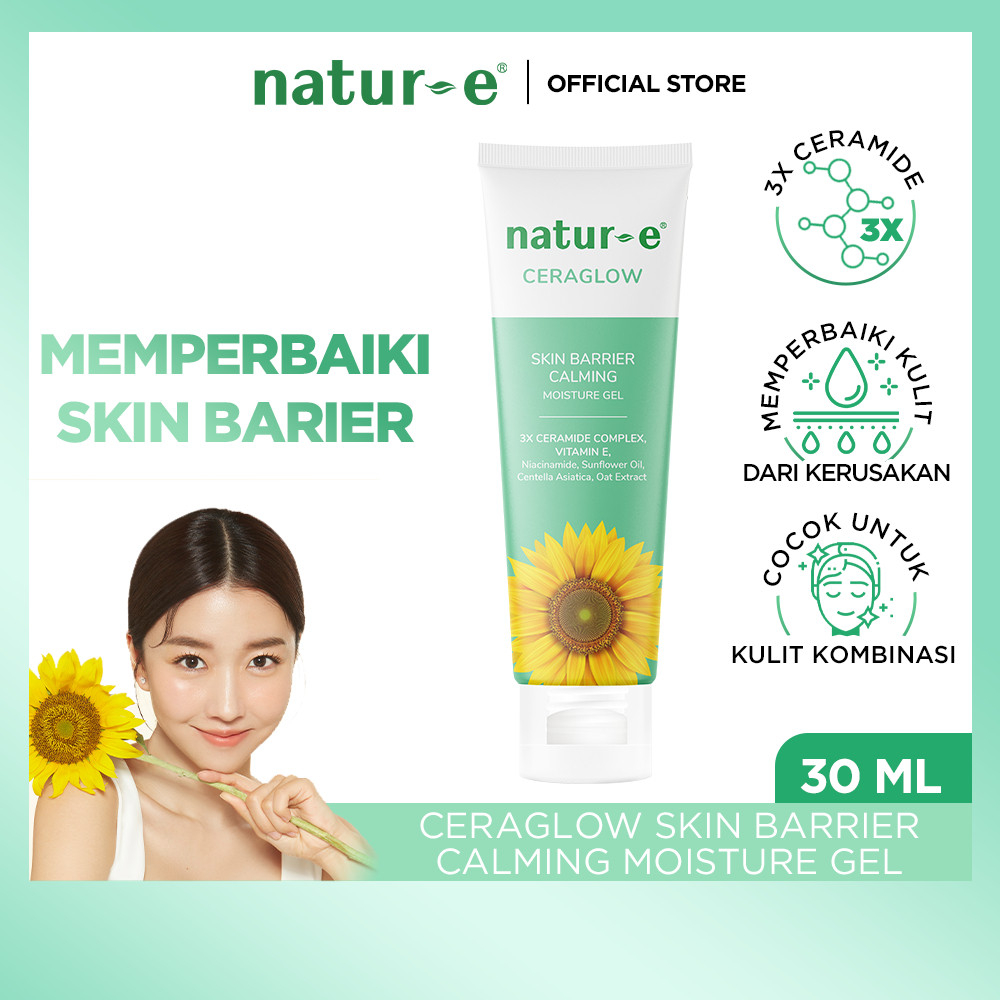 Jual Natur-E Ceraglow Skin Barrier Calming Moisture Gel 30ml - Skincare ...
