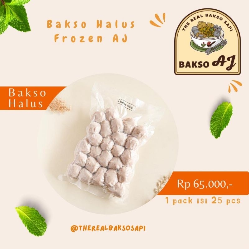 Jual Bakso Sapi Premium AJ | Bakso Halus | 100% Daging Sapi Murni ...
