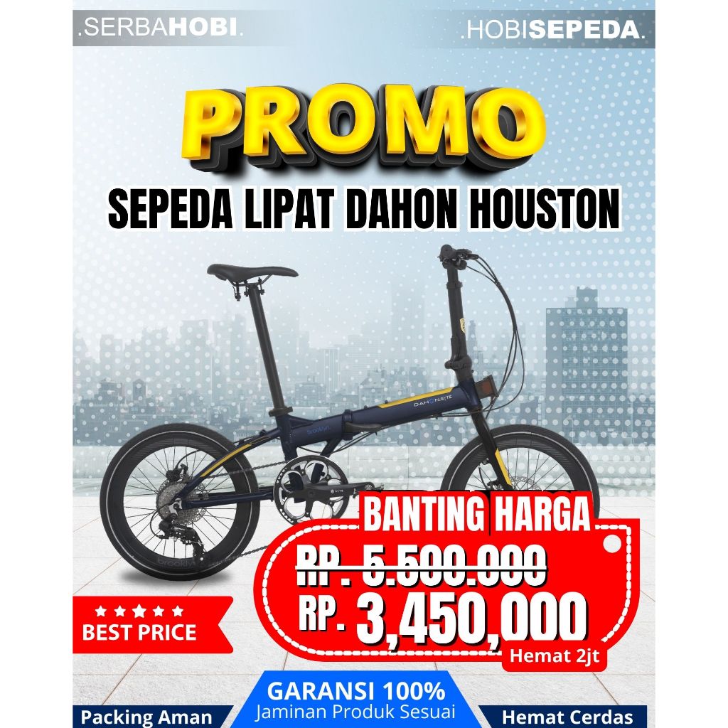 Jual Sepeda Lipat DAHON SYTE HOUSTON (16″ Plus) 16 x 1.3/8 Alloy 10 ...