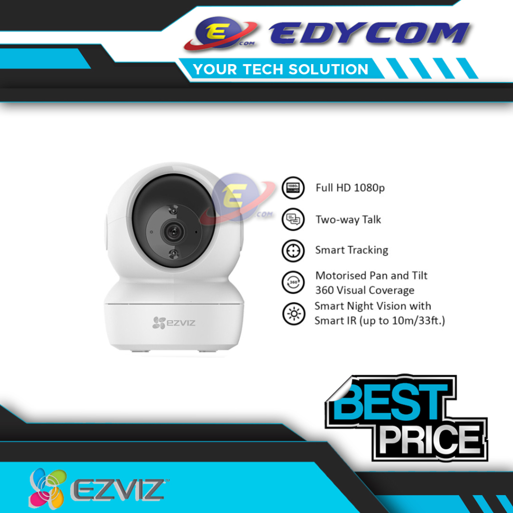 Jual Ezviz C6N 2MP Smart Wifi Pan Tilt IP Camera CCTV Indoor 1080p ...